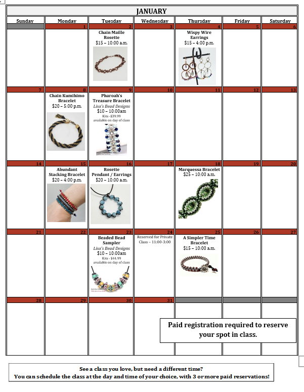 Classes | Lotus Beads and Jewelry
