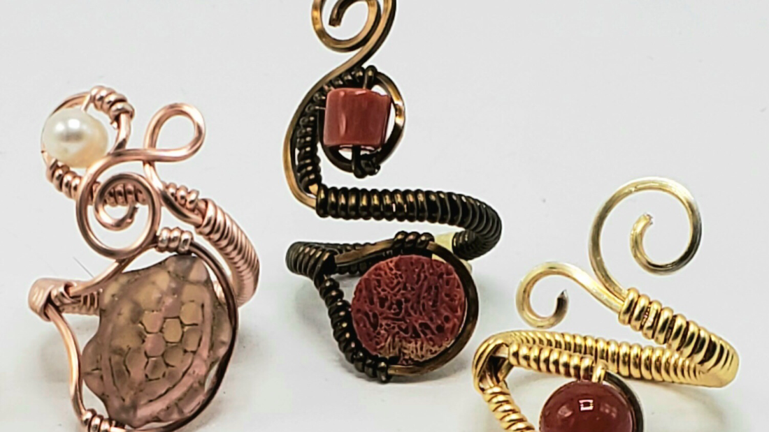 Class 08/24/23 Wire Wisp Ring | Lotus Beads and Jewelry